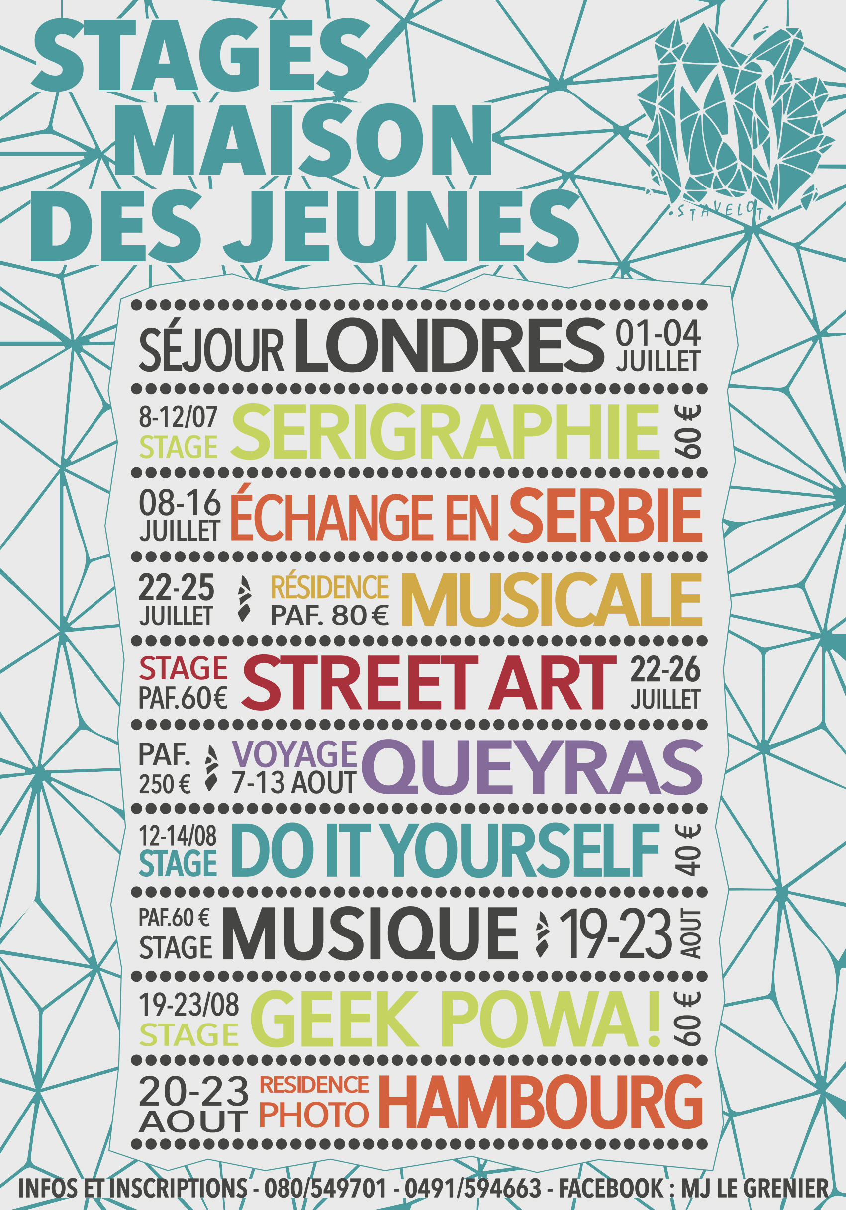 Programme Des Stages D été Maison Des Jeunes De Stavelot
